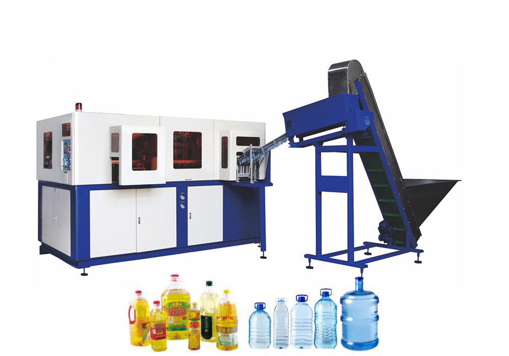 PET stretch blow moulding machine